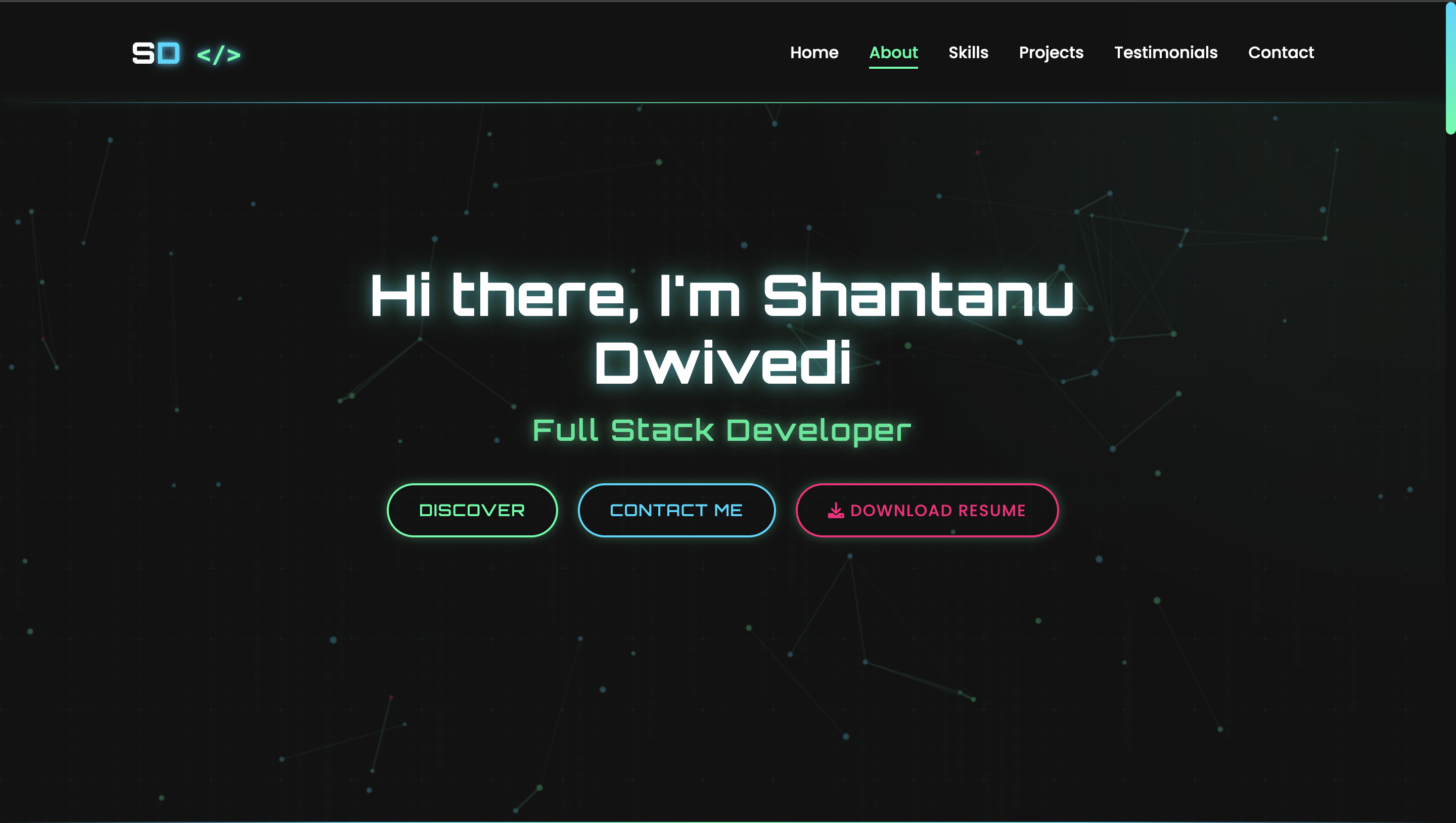 Shantanu Dwivedi | Full Stack Developer